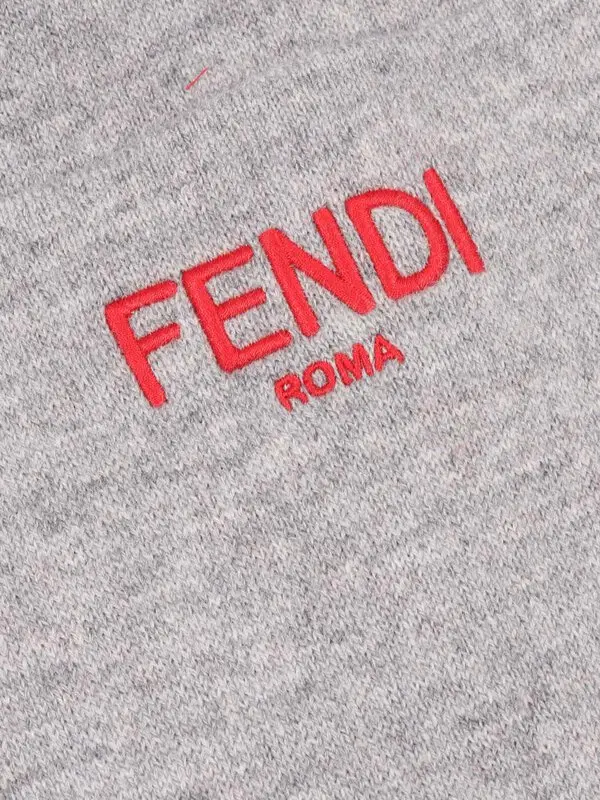 FENDI JR Sciarpa Double Ff Reversibile