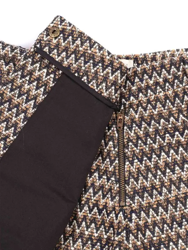 LANVIN Tweed Herringbone Shorts