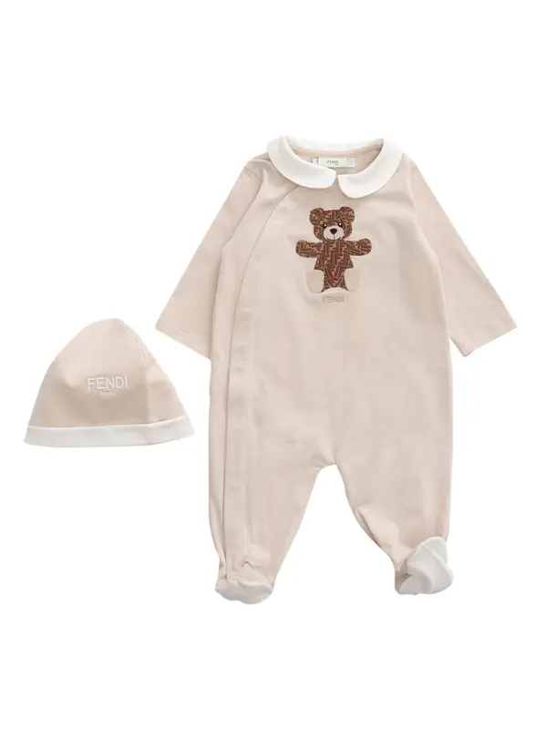 FENDI JR Jersey Set With Hat