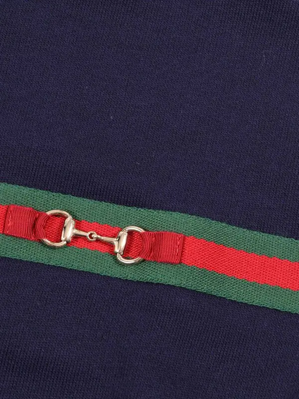 Gucci Long Sleeve Felted Cotton Sweatshirt