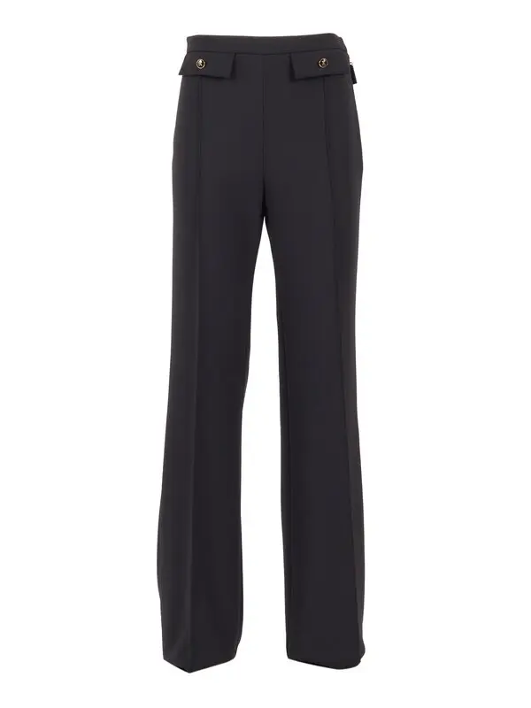 Elisabetta Franchi Wide Leg Trousers - Red