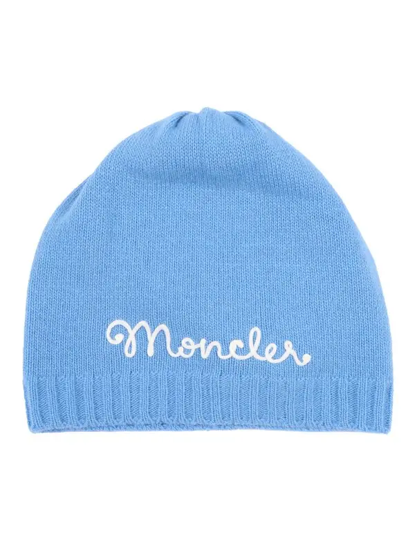 MONCLER BABY Medium Beanie - Blue