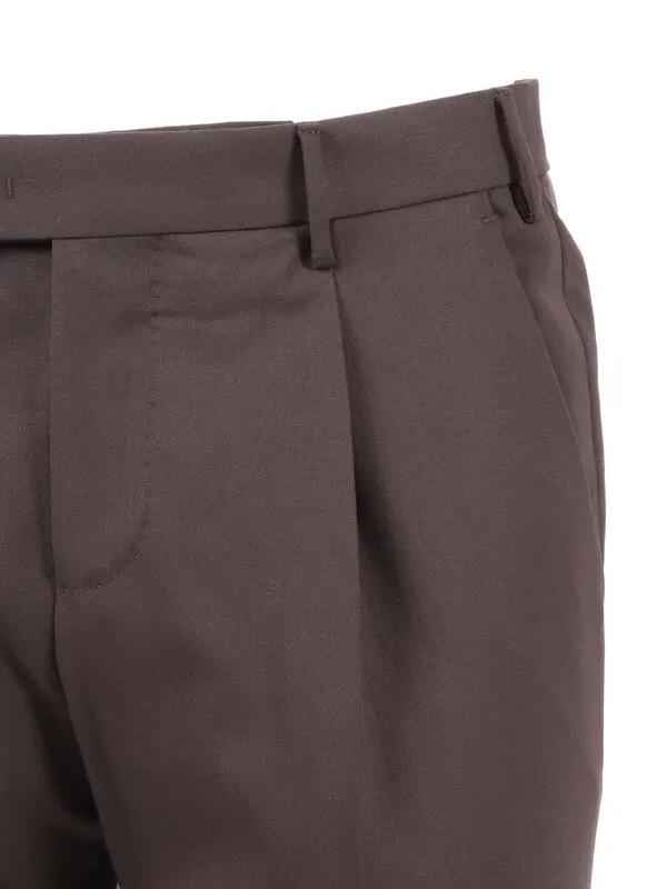 PT TORINO Master Pleated Trousers - Red