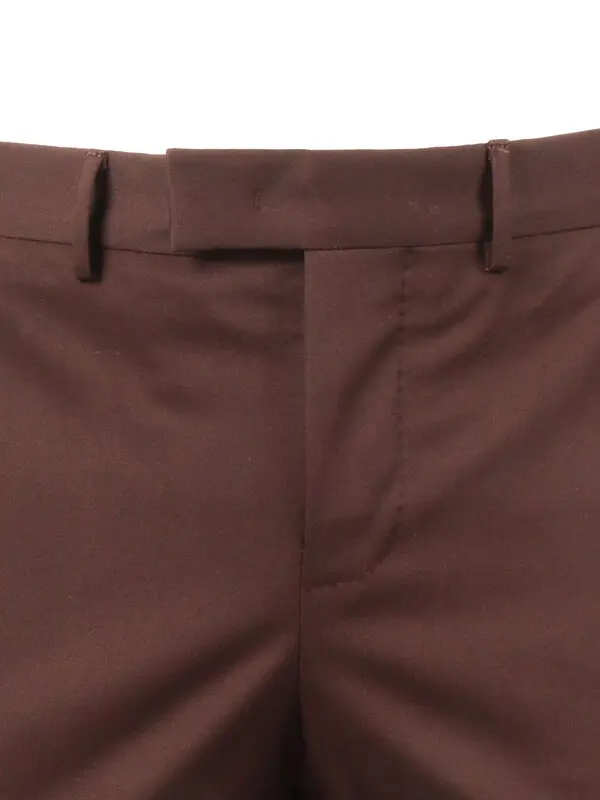 PT TORINO Flat Front Trousers With Diagonal And Flap Pockets