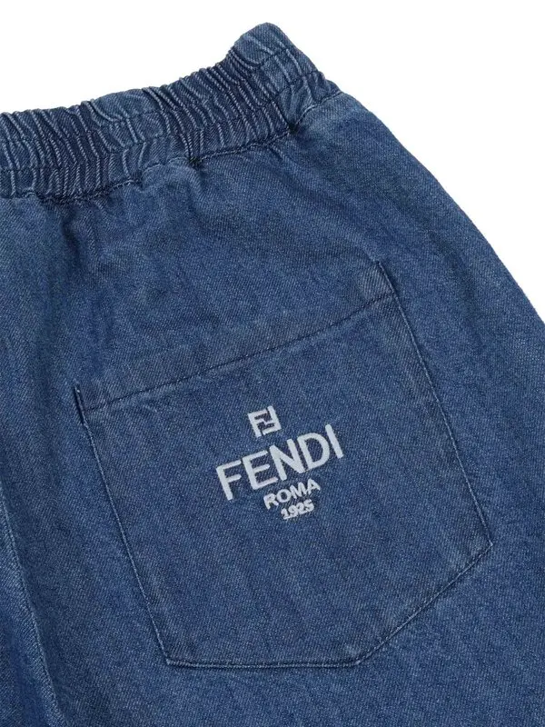 FENDI JR Light Denim Pantalone