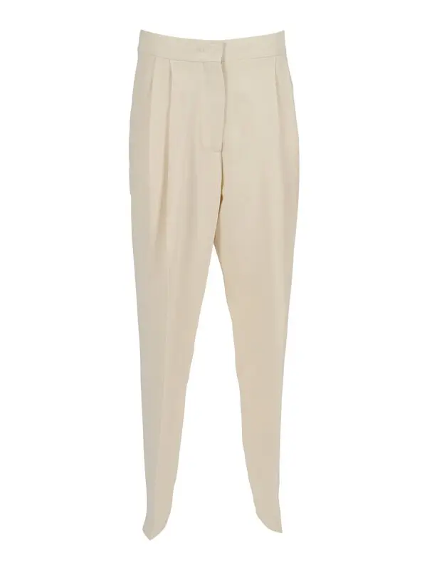 Fabiana Filippi Pleated Cady Trousers - White