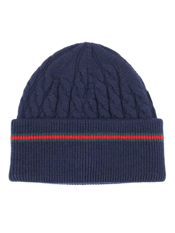 Gucci Tressy Tricot Hat - Blu