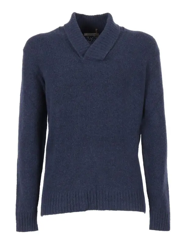 KANGRA Pullover Rasato Calato - Blu