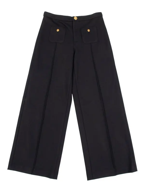 Versace Wide Leg Trousers - Red