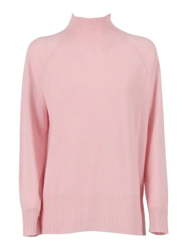 KANGRA Cratere Collar Raglan Sleeve Top With Slits - Red