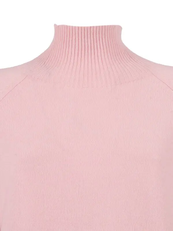 KANGRA Cratere Collar Raglan Sleeve Top With Slits - Red