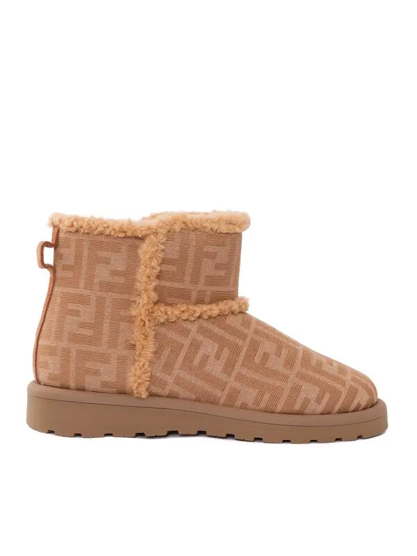 FENDI JR Jacquard Booties