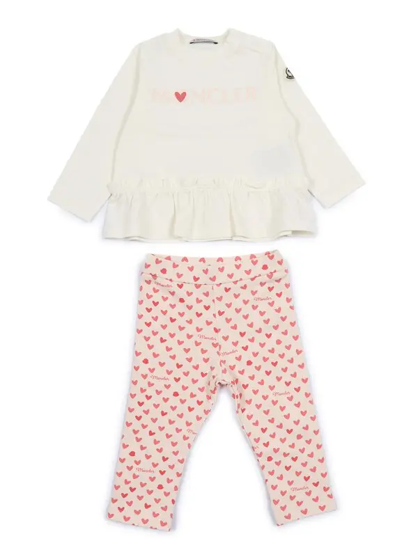 MONCLER BABY Open Knitwear Clothing Ensemble - White
