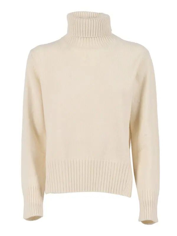 KANGRA Regular Fit Turtleneck - White