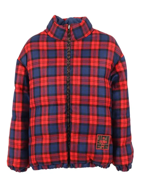FENDI JR Piumino Tartan