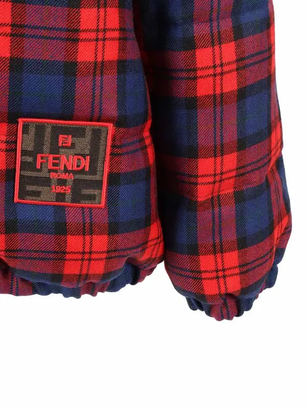 FENDI JR Piumino Tartan