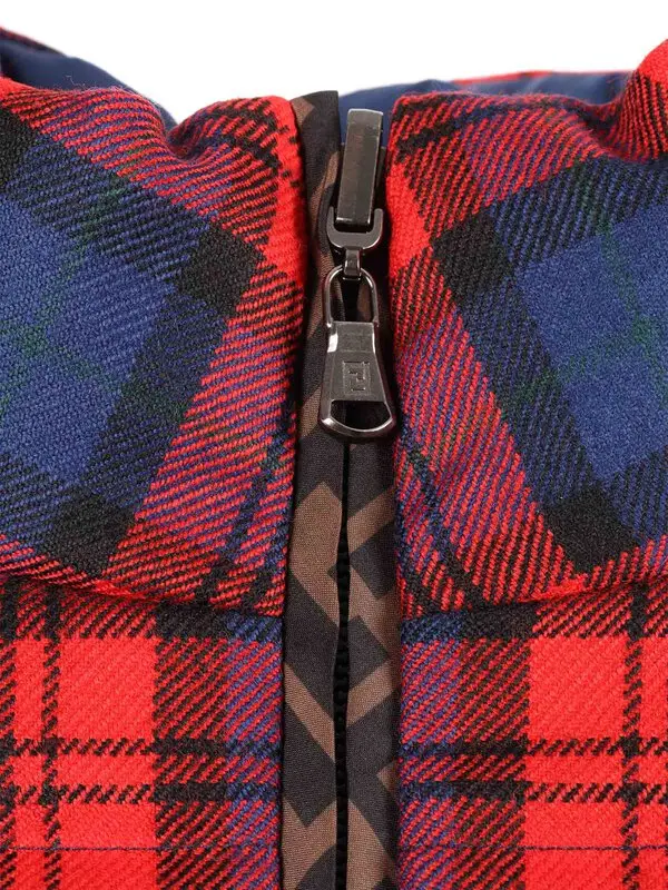 FENDI JR Piumino Tartan
