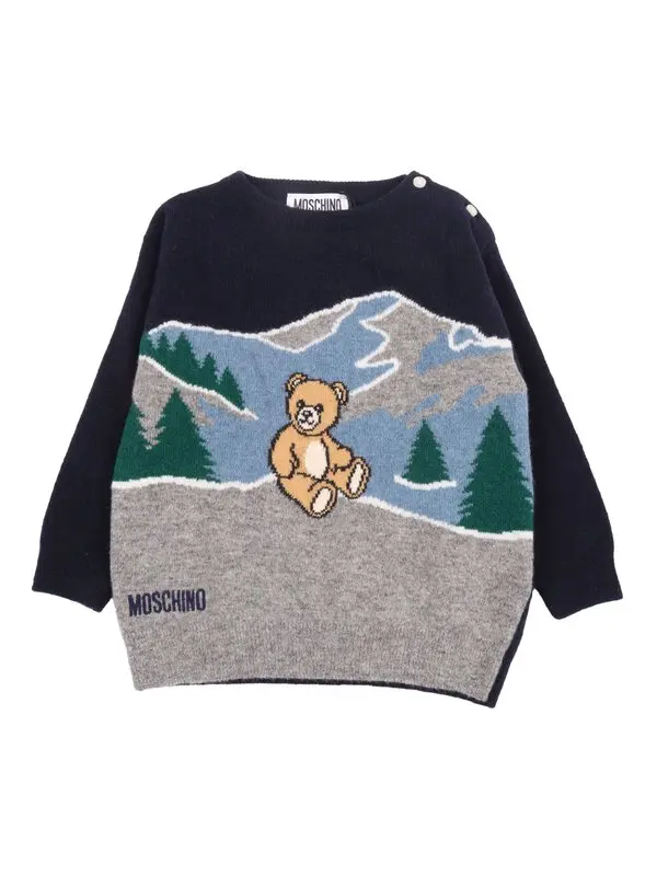 Moschino Crewneck Top - Blu