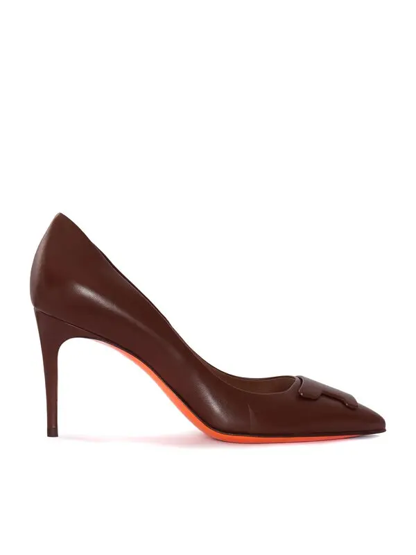 Santoni High Heel Pump - Red