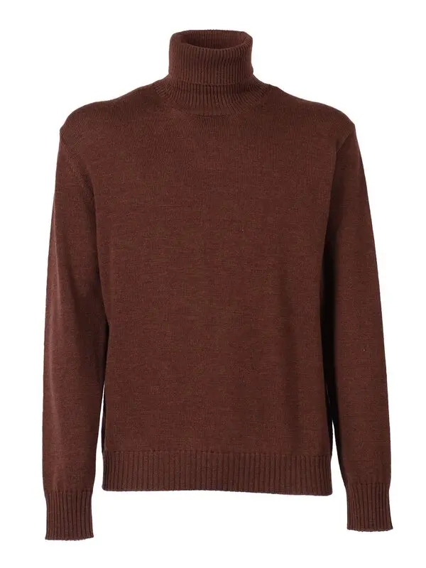 BALLANTYNE Turtleneck Pullover - Red