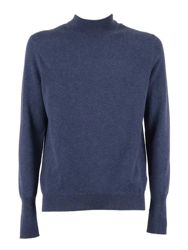 BALLANTYNE Turtleneck Pullover - Blu