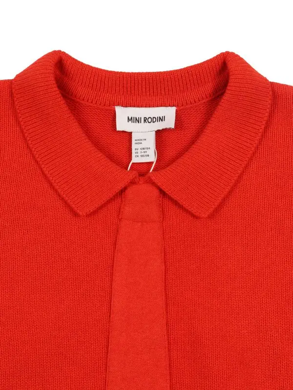 MINI RODINI Knitted Tie Sweater