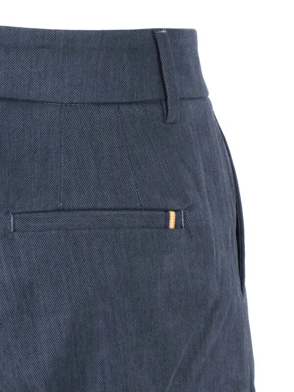 K-WAY Tyanne Denim-like Chinos - Blu