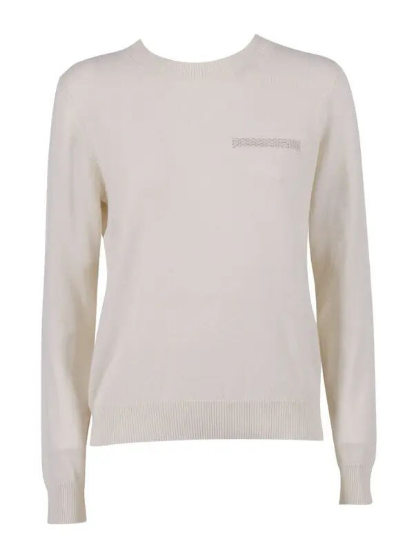 Peserico Knitted Sweater - White