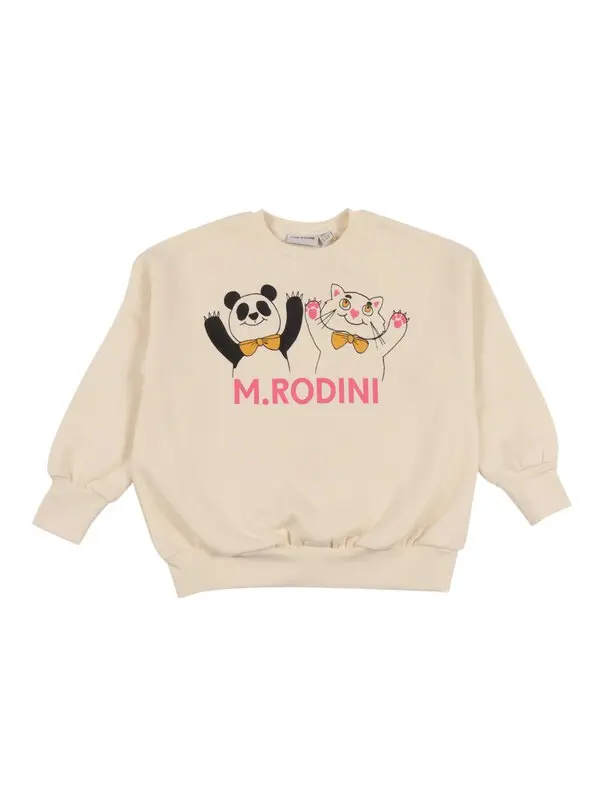 MINI RODINI Panda And Cat Sweatshirt
