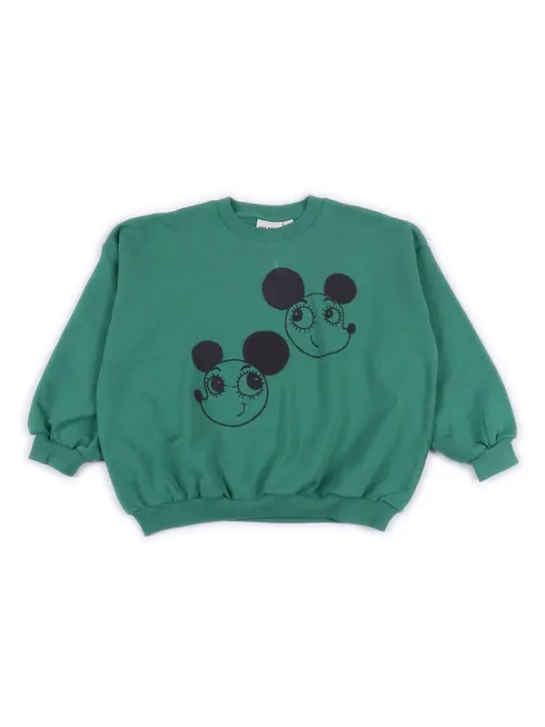 MINI RODINI Embroidered Sweatshirt - Green