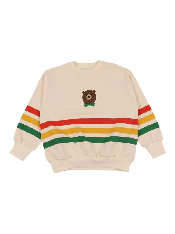 MINI RODINI Bear Stripe Sweatshirt