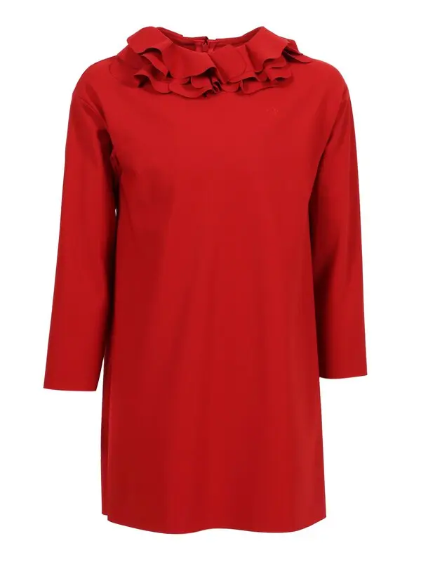 IL GUFO Long Sleeve Dress - Red
