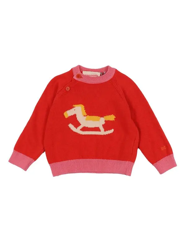 BOBO CHOSES Rocking Horse Jumper - Red