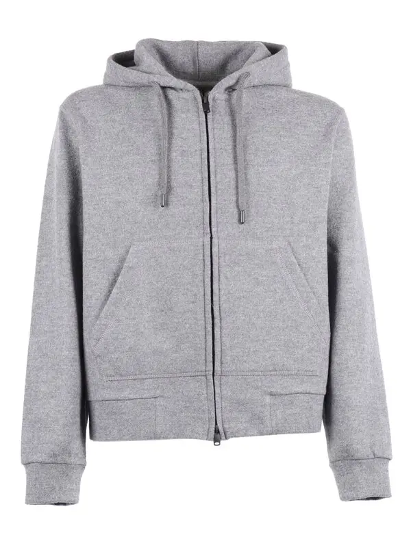CIRCOLO 1901 Full Zip Wool Hoodie - Other
