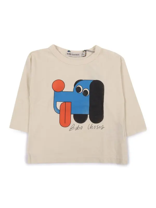 BOBO CHOSES Doggy Mate T-shirt - White
