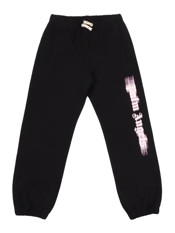 Palm Angels Blur Logo Sweatpants - Red