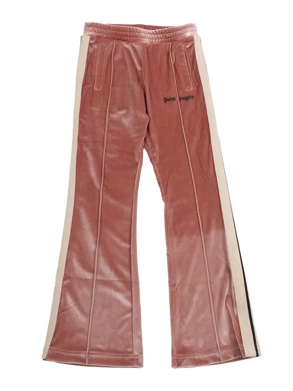 Palm Angels Chenille Flare Track Pant - Red