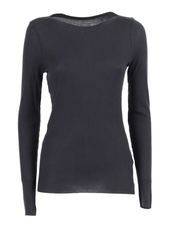 Majestic Filatures Long Sleeve Boatneck T-shirt - Red