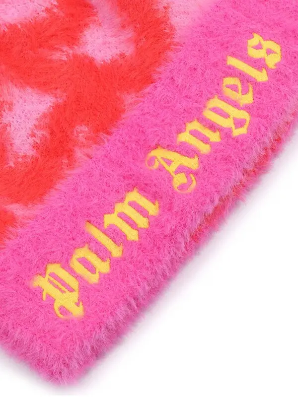 Palm Angels Spray Hearts Knit Beanie