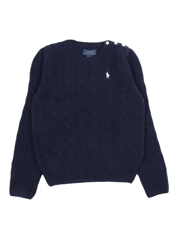 Polo Ralph Lauren Cable Knit Pullover Sweater - Blu