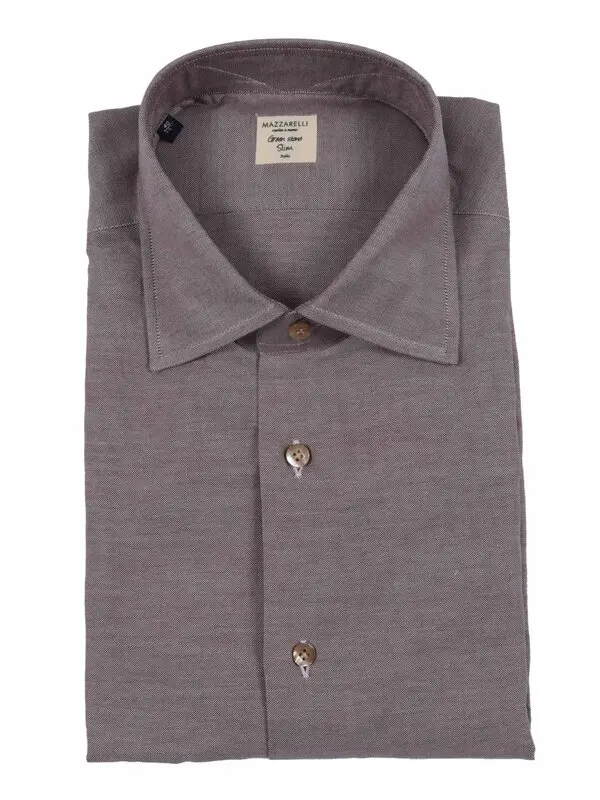 MAZZARELLI CAMICIE Slim Fit Oxford Cotton Shirt