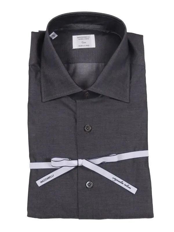 MAZZARELLI CAMICIE Slim Fit Twill Shirt - Other