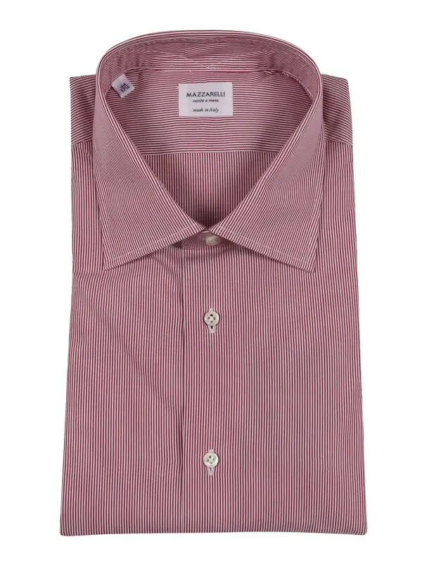 MAZZARELLI CAMICIE Striped Poplin Shirt