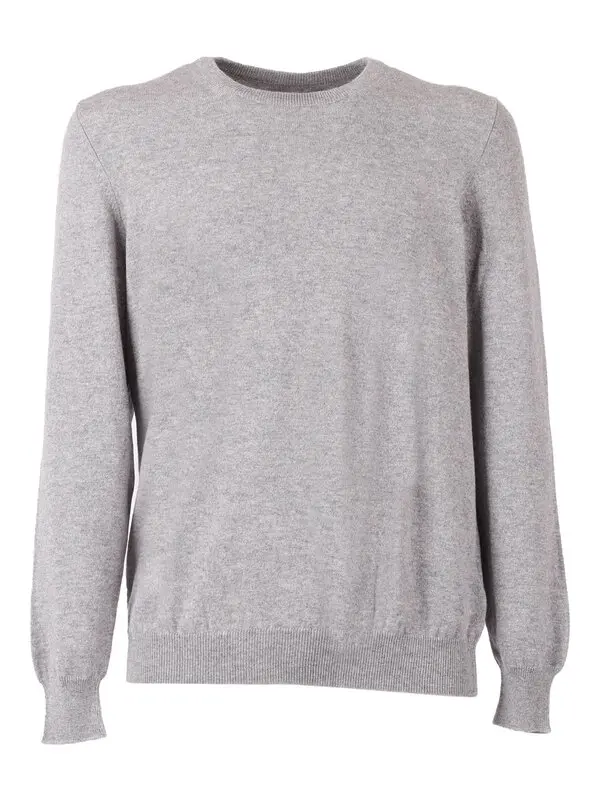 Fedeli Long Sleeve Knitted Crew Neck Sweater - Other