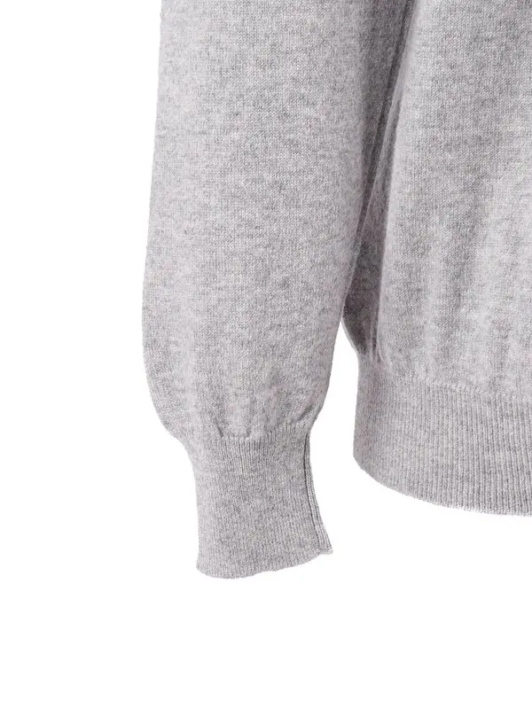 Fedeli Long Sleeve Knitted Crew Neck Sweater - Other