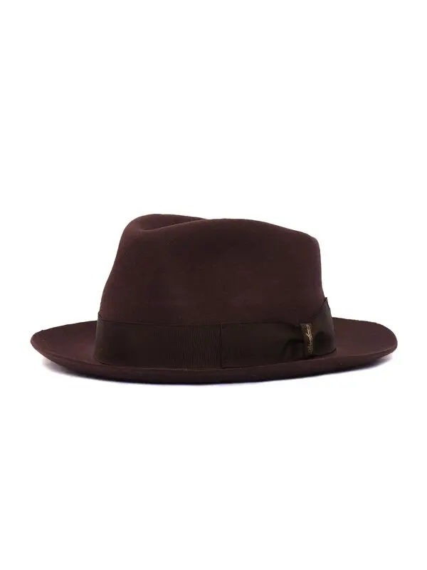Borsalino Rasato Fedora - Red