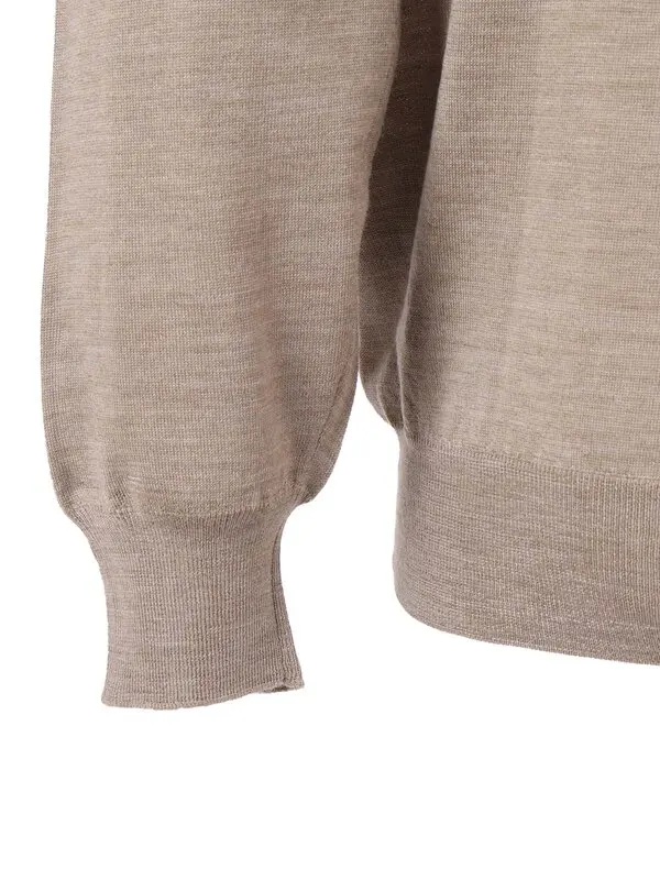 Fedeli Long Sleeve Knitted Polo Shirt