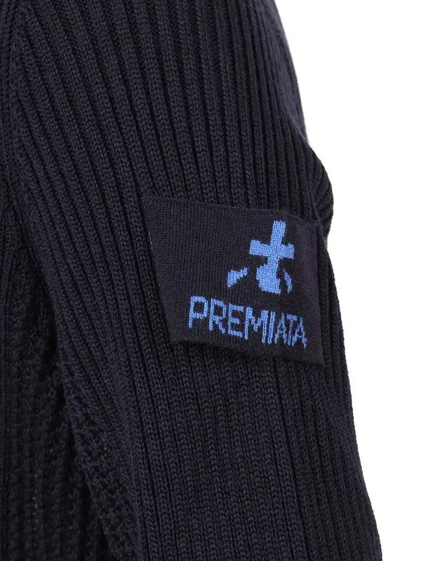 Premiata Ribbed Zip-up Top