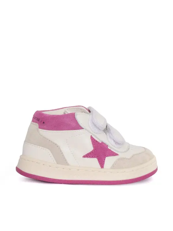 GOLDEN GOOSE June Basket Sneakers - White