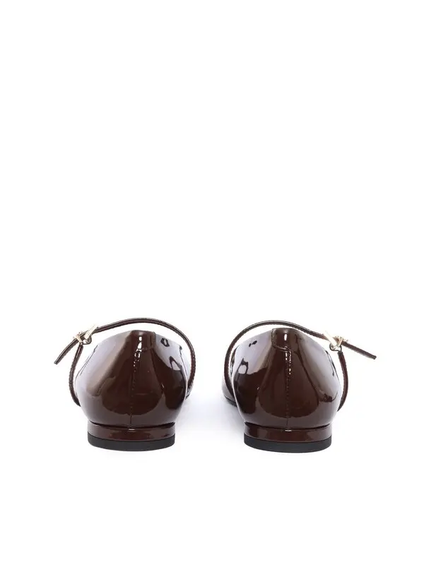 SERGIO LEVANTESI Ambra56 Vernice Dark Brown Scarpa - Red